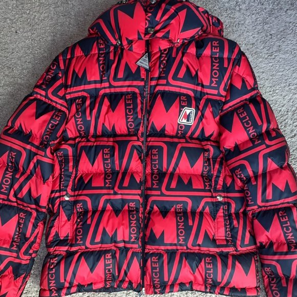 Moncler | Jackets & Coats | Moncler Logo Motif Down Jacket | Poshmark
